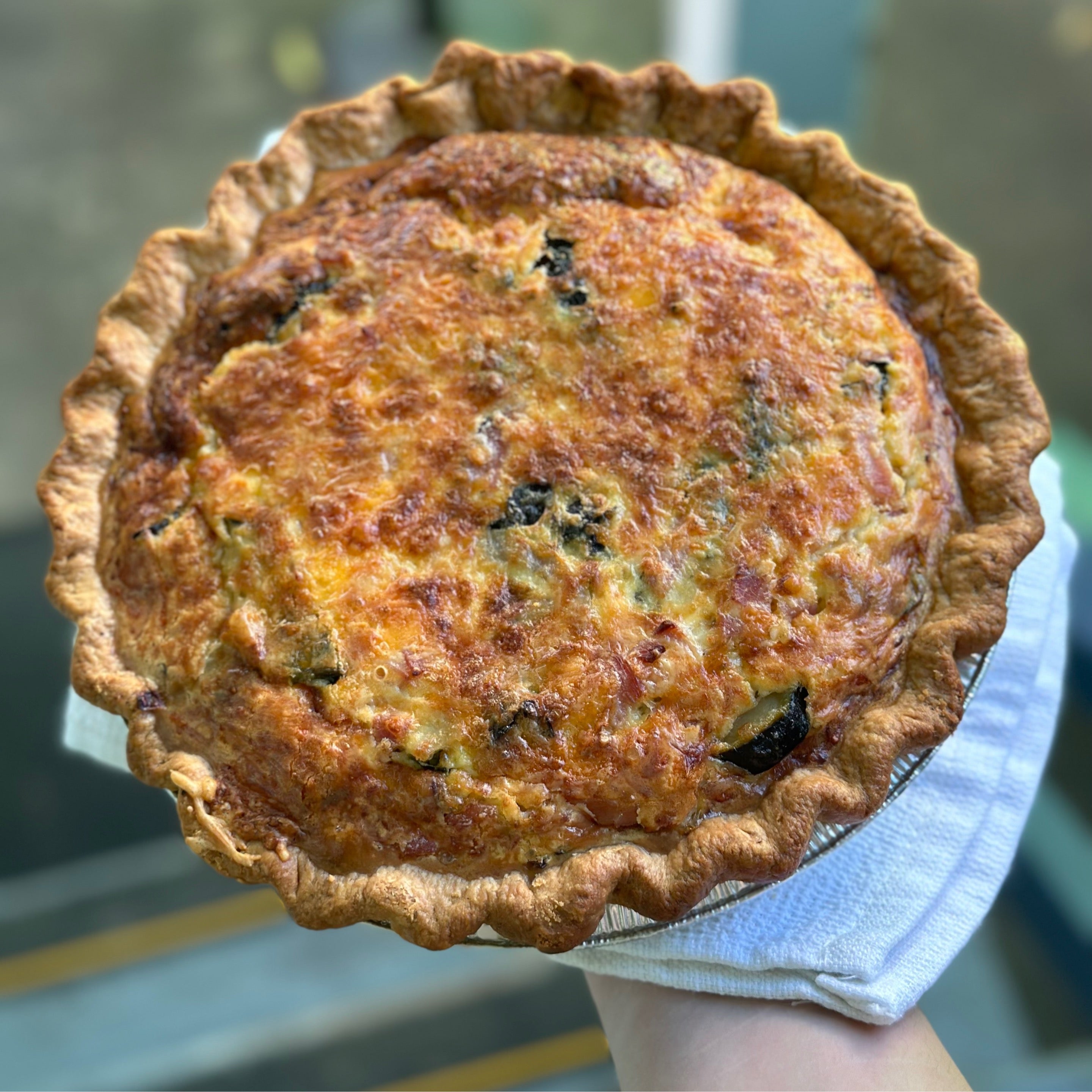 Whole Quiche (Regular or Gluten Free) | Julie's Coffee & Tea Garden ...